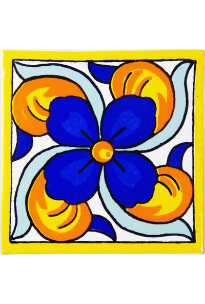 Can Seramik 10*10 cm Cç-99 Kütahya Çini Karo 5'li 1 Paket