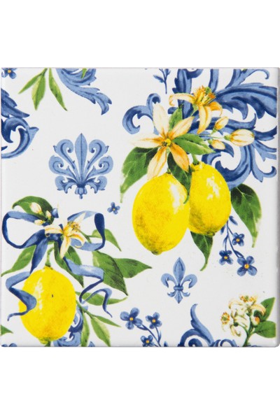 Can Seramik 10*10 cm CÇ-106 Kütahya Çini Karo 5'li 1 Paket