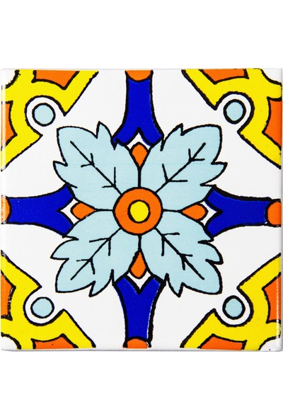 Can Seramik 10*10 cm Cç-98 Kütahya Çini Karo 5'li 1 Paket