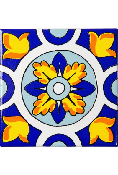 Can Seramik 10*10 cm CÇ-101 Kütahya Çini Karo 5'li 1 Paket