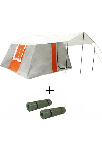 Uludağ Çadır Tek Odalı 11 M2 Su Geçirmez Çadır+2 Adet Mat