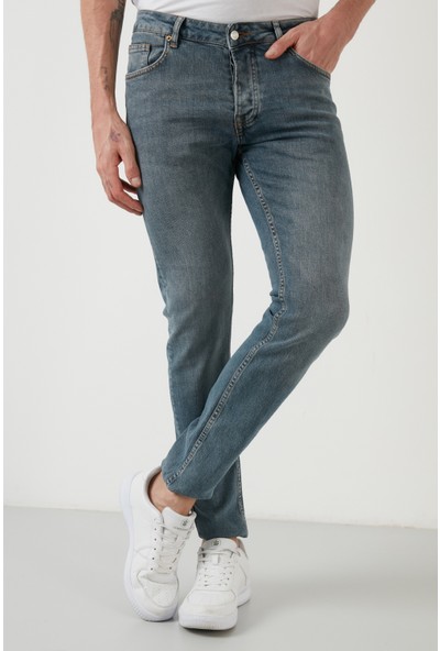 Buratti Pamuklu Normal Bel Slim Fit Dar Paça Jeans Erkek Kot Pantolon 1100F65NAPOLI