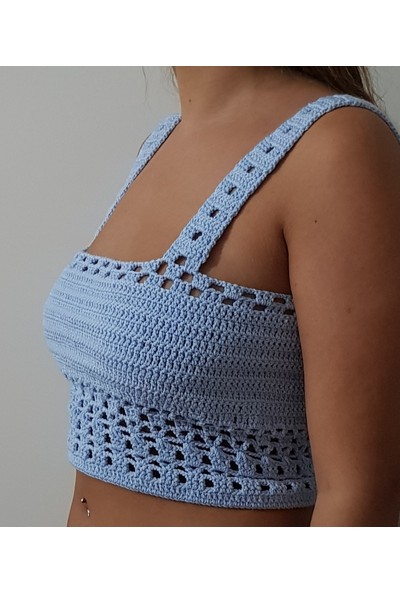 Silistreden Örgüler Crop Büstiyer