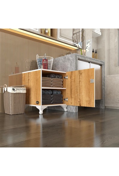 Kenzlife Kilitli Çok Amaçlı Dolap (47 x 39 x 39 Cm)