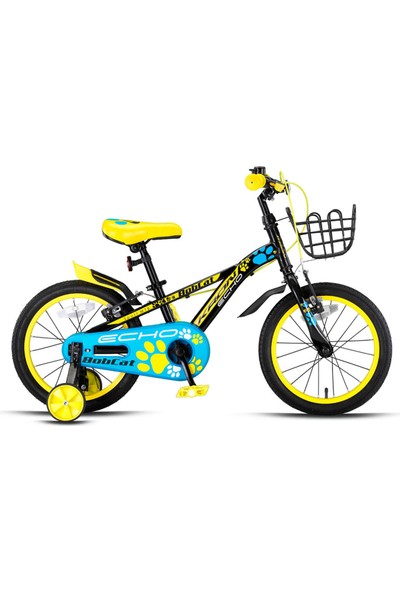 Bobcat 16 Jant Çocuk Bisikleti Siyah-Sarı-Beyaz-Mavi