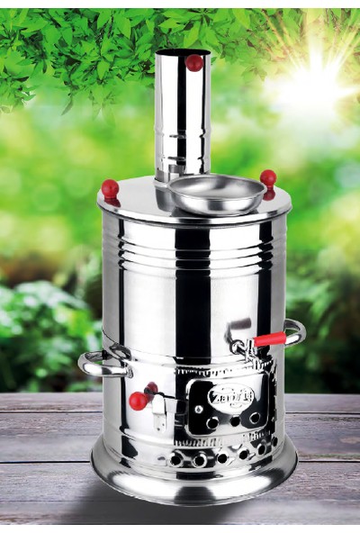 Ersin Ambalaj Çay Semaveri 5 Litre Tek Musluk Odunlu Kömürlü Semaver Ersin Ambalaj Çay Semaveri 5 Litre Tek Musluk Odunlu Kömürlü Semaver