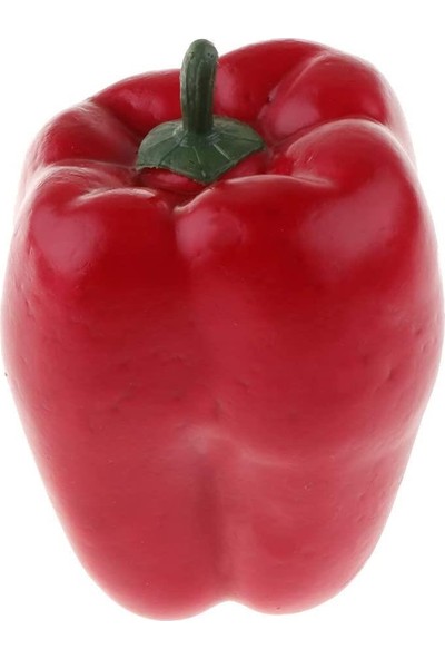 Nettenevime Yapay Kırmızı California Biber Dolma Biber - 1 Adet (10 x 7 Cm) Nettenevime Yapay Kırmızı California Biber Dolma Biber - 1 Adet (10 x 7 Cm)