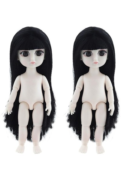 Lovoski 2 Paketler Top Ortak Bjd Bebekler Kadın Vücut 16 cm Dıy Uzun Siyah Düz Saç (Yurt Dışından) Lovoski 2 Paketler Top Ortak Bjd Bebekler Kadın Vücut 16 cm Dıy Uzun Siyah Düz Saç (Yurt Dışından)