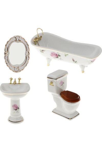 Lovoski Banyo Dekoru Çiçek Tuvalet Küvet Seti Dollhouse Minyatür Accs 1:12 # 5 (Yurt Dışından) Lovoski Banyo Dekoru Çiçek Tuvalet Küvet Seti Dollhouse Minyatür Accs 1:12 # 5 (Yurt Dışından)