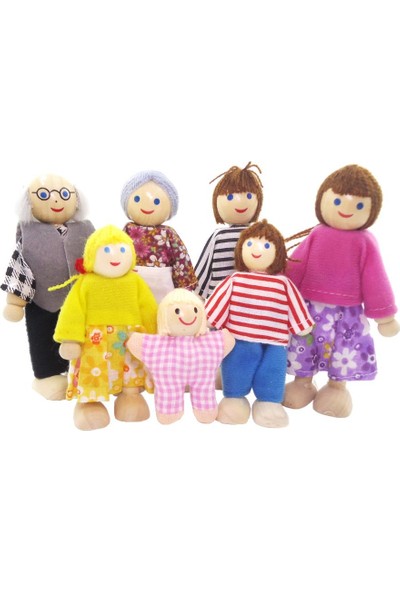 Lovoski 7 Adet Ahşap Bebekler 1:12 Dollhouse Minyatür Vintage Tarzı Giysi ile (Yurt Dışından) Lovoski 7 Adet Ahşap Bebekler 1:12 Dollhouse Minyatür Vintage Tarzı Giysi ile (Yurt Dışından)
