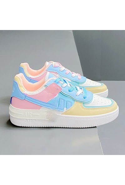 Yingyoujinyou Kadın Kontrast Renk Spor Ayakkabı (Yurt Dışından)