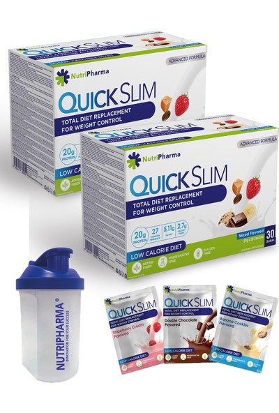Quick Slim Karışık (Mixed) Avantajlı 2 Kutu Quick Slim Karışık (Mixed) Avantajlı 2 Kutu