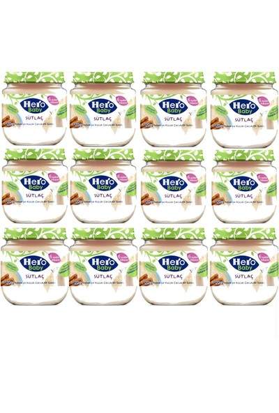 Hero Baby Sütlaç 120 gr x 12 Adet Hero Baby Sütlaç 120 gr x 12 Adet
