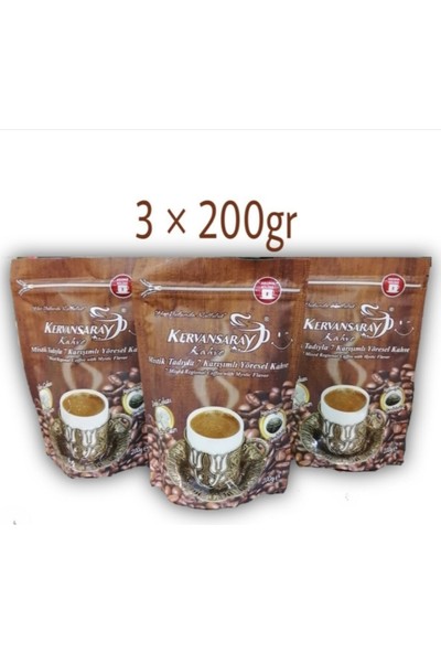 Kervansaray Kahve Kervansaray 7 Karışımlı Damla Sakızlı Kahve 3'lü 200GR Paket Kervansaray Kahve Kervansaray 7 Karışımlı Damla Sakızlı Kahve 3'lü 200GR Paket