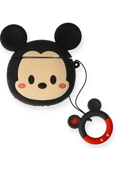 Bilişim Aksesuar Apple Airpods 1 ve 2. Nesil Kılıf 3D Çizgi Karakter Silikon Kulaklık Kılıfı - 1 ve 2. Nesil Fare