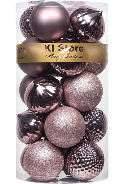 Brightest Star 20 Adet 80MM Kırılmaz Noel Süslemeleri (Yurt Dışından) Brightest Star 20 Adet 80MM Kırılmaz Noel Süslemeleri (Yurt Dışından)