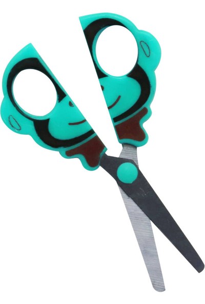 Simisso Maymun Çocuk Makası 14 cm Yeşil