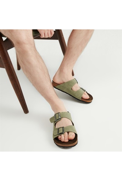 Sooners Erkek Çift Toka Terlik Haki
