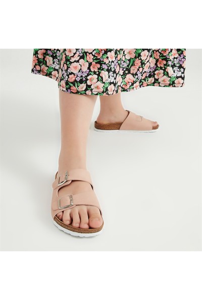 Sooners Çocuk Çift Toka Terlik Pudra