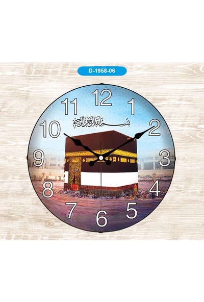 Galaxy D-1958-06 Bombe Mika Cam Duvar Saati Kabe