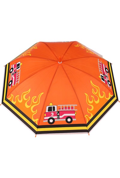 buradanaldım Düdüklü Çocuk Şemsiyesi Turuncu Itfaiye Desenli buradanaldım Düdüklü Çocuk Şemsiyesi Turuncu Itfaiye Desenli