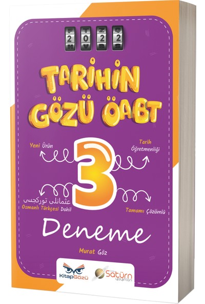 Satürn Yayınları ÖABT 2022 Tarihin Gözü Tarih Öğretmenliği Tamamı Çözümlü 3' Lü Deneme Satürn Yayınları ÖABT 2022 Tarihin Gözü Tarih Öğretmenliği Tamamı Çözümlü 3' Lü Deneme