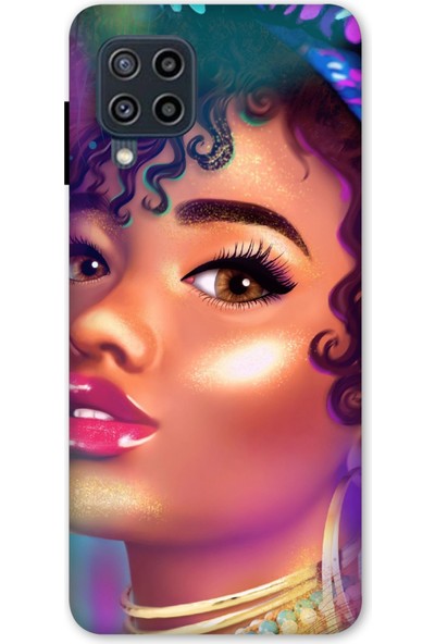 Zipax Samsung Galaxy M22 Kılıf 8571 Desenli Hd Baskılıf Silikon Kılıf - 8571
