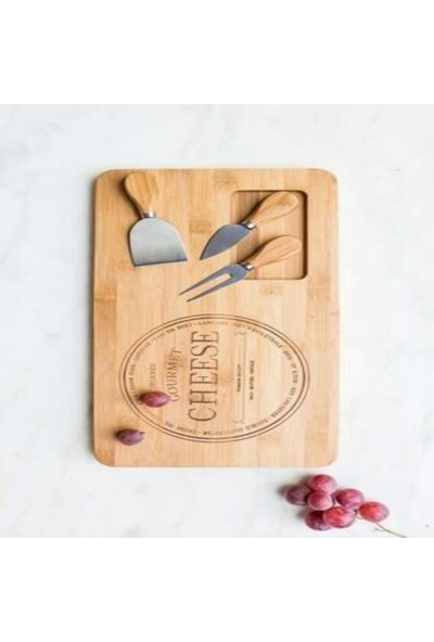 Çağla Homes Bambu 4 Parça Peynir Sunum Tahtası Seti Çağla Homes Bambu 4 Parça Peynir Sunum Tahtası Seti
