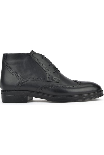 Ziya, Erkek Deri Bot 113415 505164 Siyah