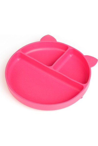 Baby&Plus Baby Plus Vakum Tabanli Silikon Tabak - Coral Pink Baby&Plus Baby Plus Vakum Tabanli Silikon Tabak - Coral Pink