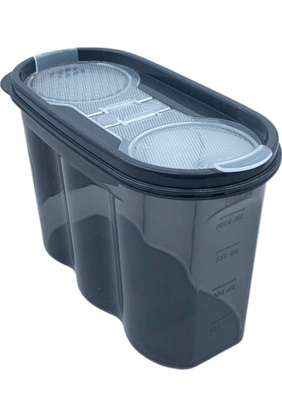 Buffer® 2 Kapaklı Ölçekli Erzak Saklama Kabı - 1,2 Litre - SA930 Buffer® 2 Kapaklı Ölçekli Erzak Saklama Kabı - 1,2 Litre - SA930