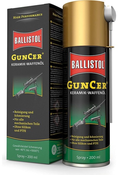 Ballistol Guncer Seramik Katkılı Sprey Bakım Yağı 200ML Ballistol Guncer Seramik Katkılı Sprey Bakım Yağı 200ML