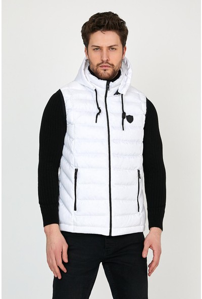 Danger Erkek Spor Şişme Yelek Beyaz Danger Erkek Spor Şişme Yelek Beyaz