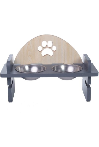 Woody Life Woodylife Ahşap Başlıklı Oval Pati Desenli Yüksekliği Ayarlanan Kedi ve Köpek Mama ve Su Kabı Çelik Kaseli Woody Life Woodylife Ahşap Başlıklı Oval Pati Desenli Yüksekliği Ayarlanan Kedi ve Köpek Mama ve Su Kabı Çelik Kaseli