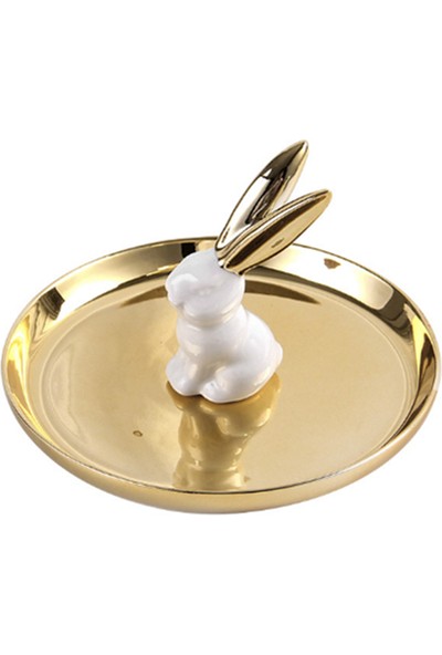 Seramik Halka Tutucu Mücevher Bulaşık Düzenleyici Tabak Biblo Tepsisi - 10 Seramik Halka Tutucu Mücevher Bulaşık Düzenleyici Tabak Biblo Tepsisi - 10