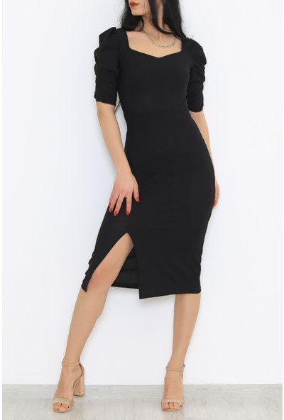 MT Kare Yaka Elbise Siyah - 5241.1234. MT Kare Yaka Elbise Siyah - 5241.1234.