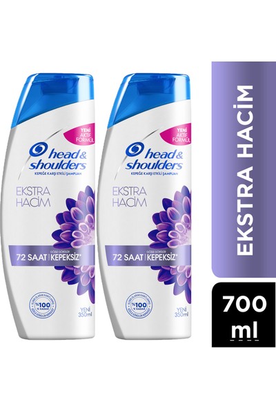 Head&Shoulders Head & Shoulders Ekstra Hacim Kepeğe Karşı Karşı Etkili Şampuan 350 ml x 2 Adet Head&Shoulders Head & Shoulders Ekstra Hacim Kepeğe Karşı Karşı Etkili Şampuan 350 ml x 2 Adet