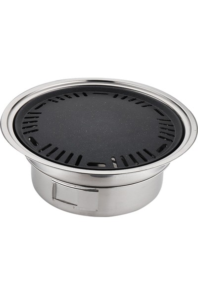 Kömür Izgara Yapışmaz Charcoal Pan Barbekü Soba Yürüyüş Izgara Izgara Karides Büyük (Yurt Dışından)