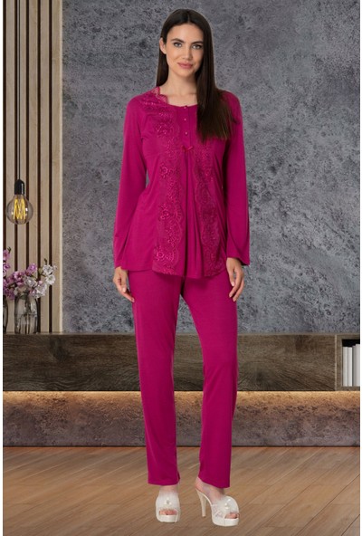 Mecit Pijama 5538 Fuşya Lohusa Pijama Takımı Mecit Pijama 5538 Fuşya Lohusa Pijama Takımı
