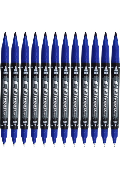 Gxin Asetat Kalemi Çift Taraflı Uç 0.5-1.0 mm Mavi 12 Adet