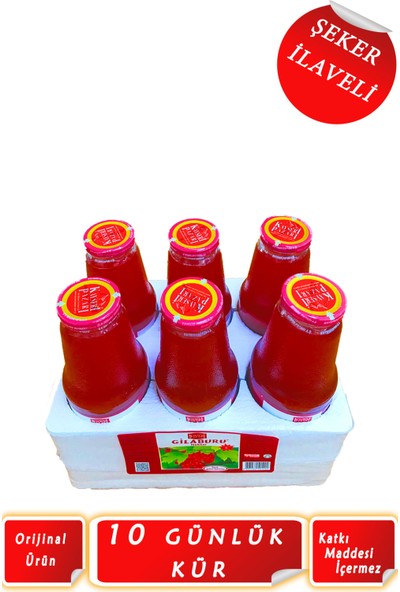 Kayseri Pazarı Gilaburu Nektari 10 Gün Kullanım Şeker Ilaveli