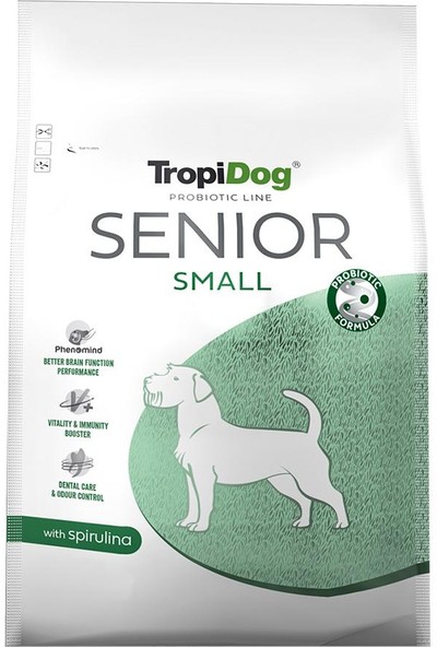 Tropidog Probiotic Line Spirulina Küçük Irk Yaşlı Köpek Maması 8 kg Tropidog Probiotic Line Spirulina Küçük Irk Yaşlı Köpek Maması 8 kg