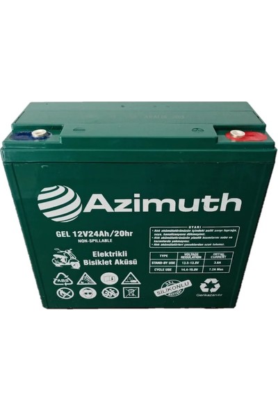Azimuth 12V 24 Ah Deep Cycle Jel Akü Azimuth 12V 24 Ah Deep Cycle Jel Akü
