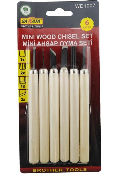 Stk Sakata WD1007 Mini Ahsap OYMA13CM 6 Parça Stk Sakata WD1007 Mini Ahsap OYMA13CM 6 Parça