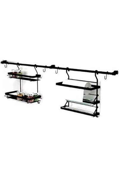 Starax S-4524 Siyah Set Arası Kağıtlık Baharatlık
