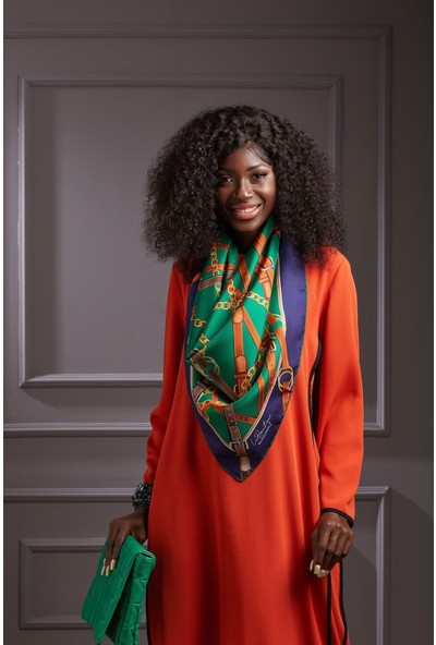 La Boutique Yeni Sezon 2021/22 Kış Sura Ipek Eşarp Modelleri LB1353S-15