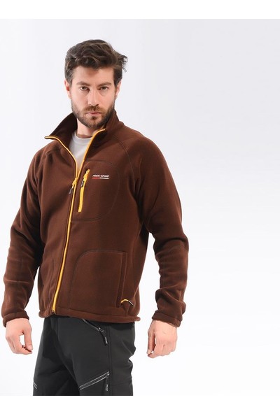 Freecamp Man Full Zipper Fleece-Kahverengi