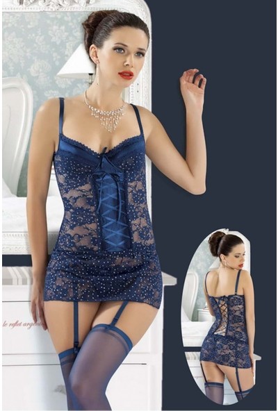 Colezium Lacivert Puantiyeli Jartiyer Takımı 2107