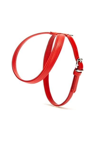 Doggie Flotter El Yapımı Deri Köpek Göğüs Tasması 38 cm x 50 cm Kırmızı