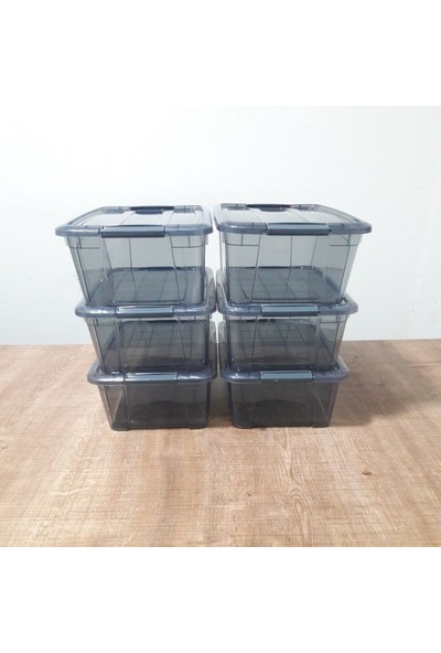 Foly Life 6x5.7 Litre Royal Box Kilitli Saklama Kabı